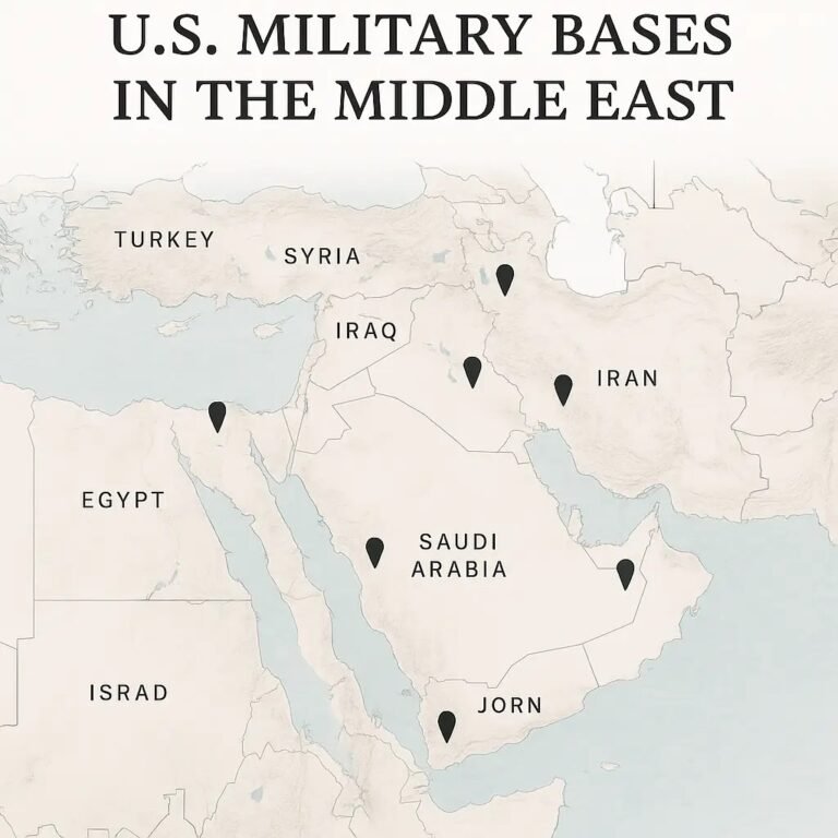Mapping U.S. Military Presence in the Middle East
